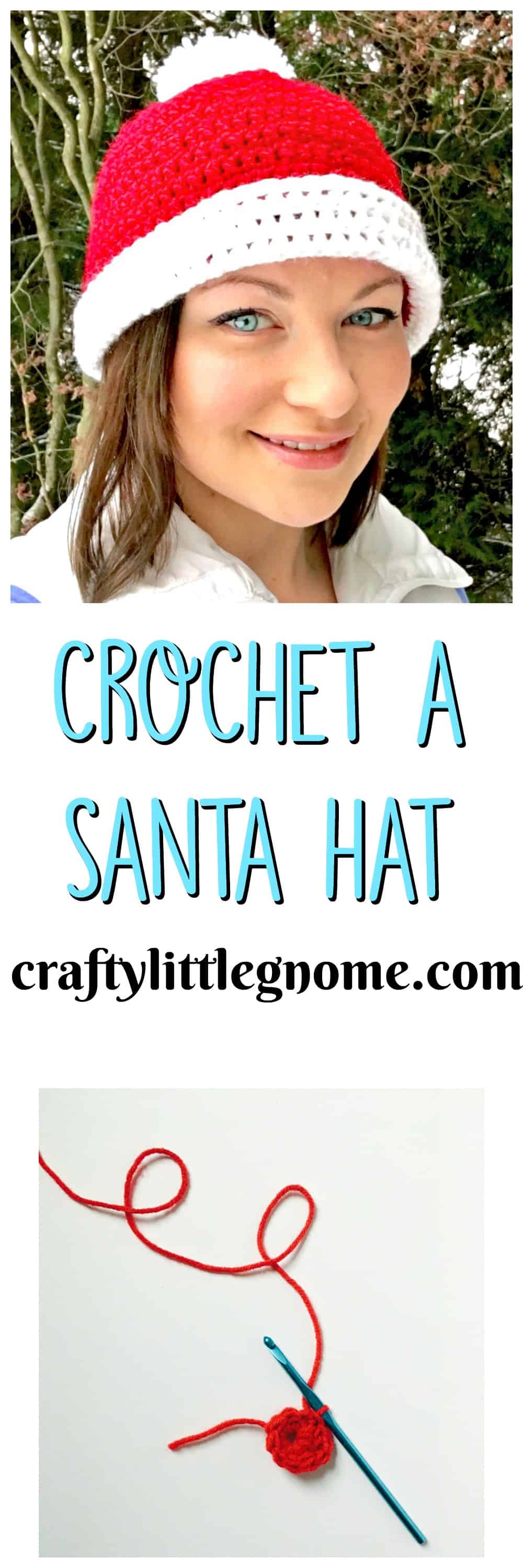 Crochet Santa Hat Tutorial - Crafty Little Gnome