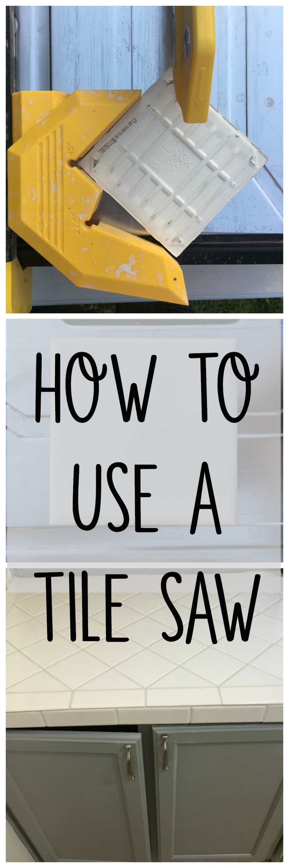how to use a tile saw. Cut tile for home improvement projects.