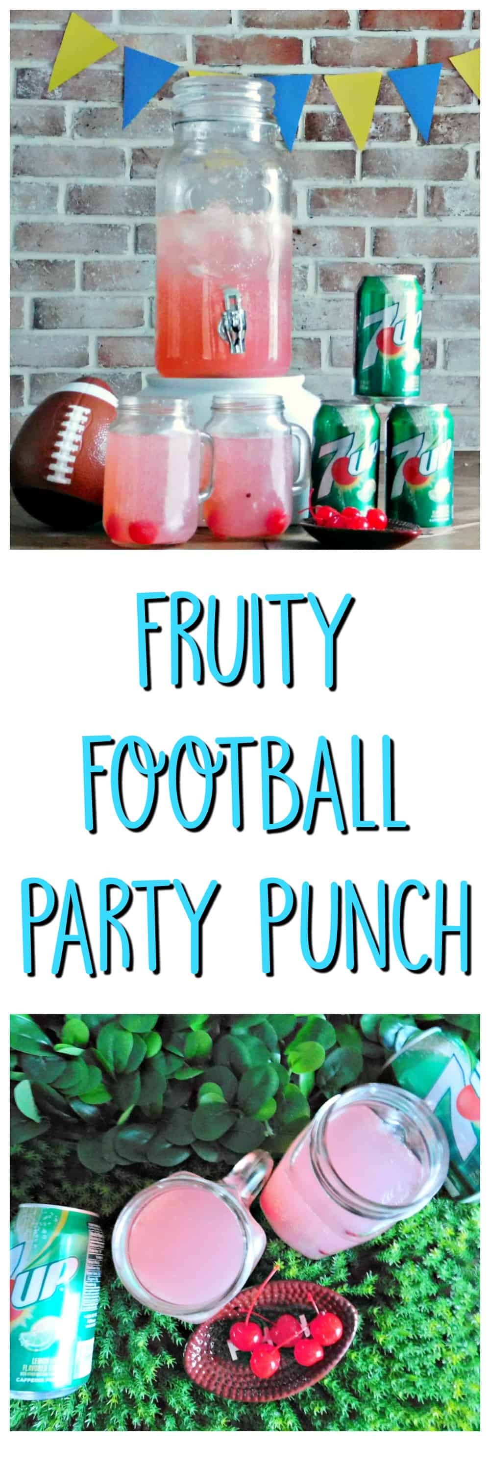 7UP Fruity Football Party Punch Superbowl food drinks