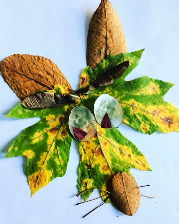 6 Dried Leaf Art Crafts for Kids this Fall - Crafty Little Gnome
