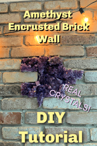 Amethyst Encrusted Brick Wall - Crafty Little Gnome